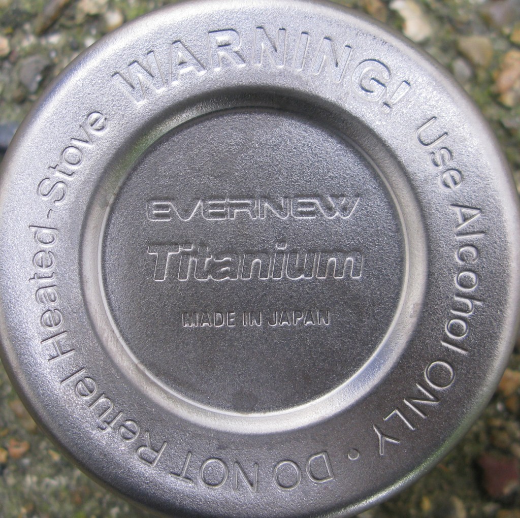 Gear talk: Evernew Titanium alcohol stove