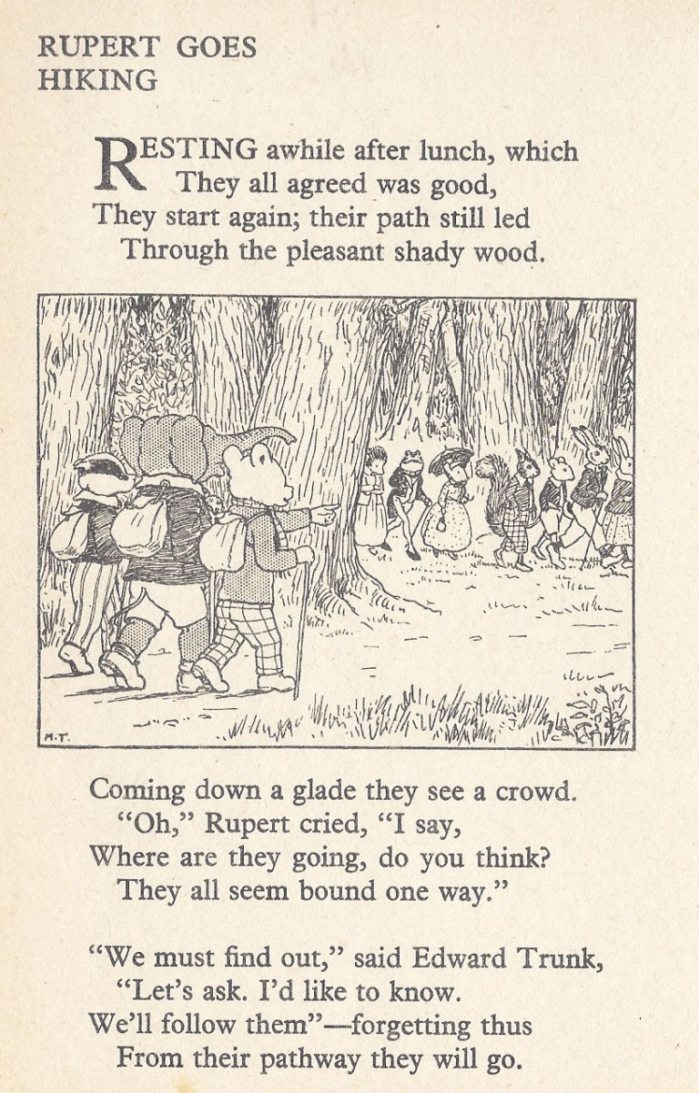 Trail talk: happy birthday Rupert Bear – Three Points of the Compass