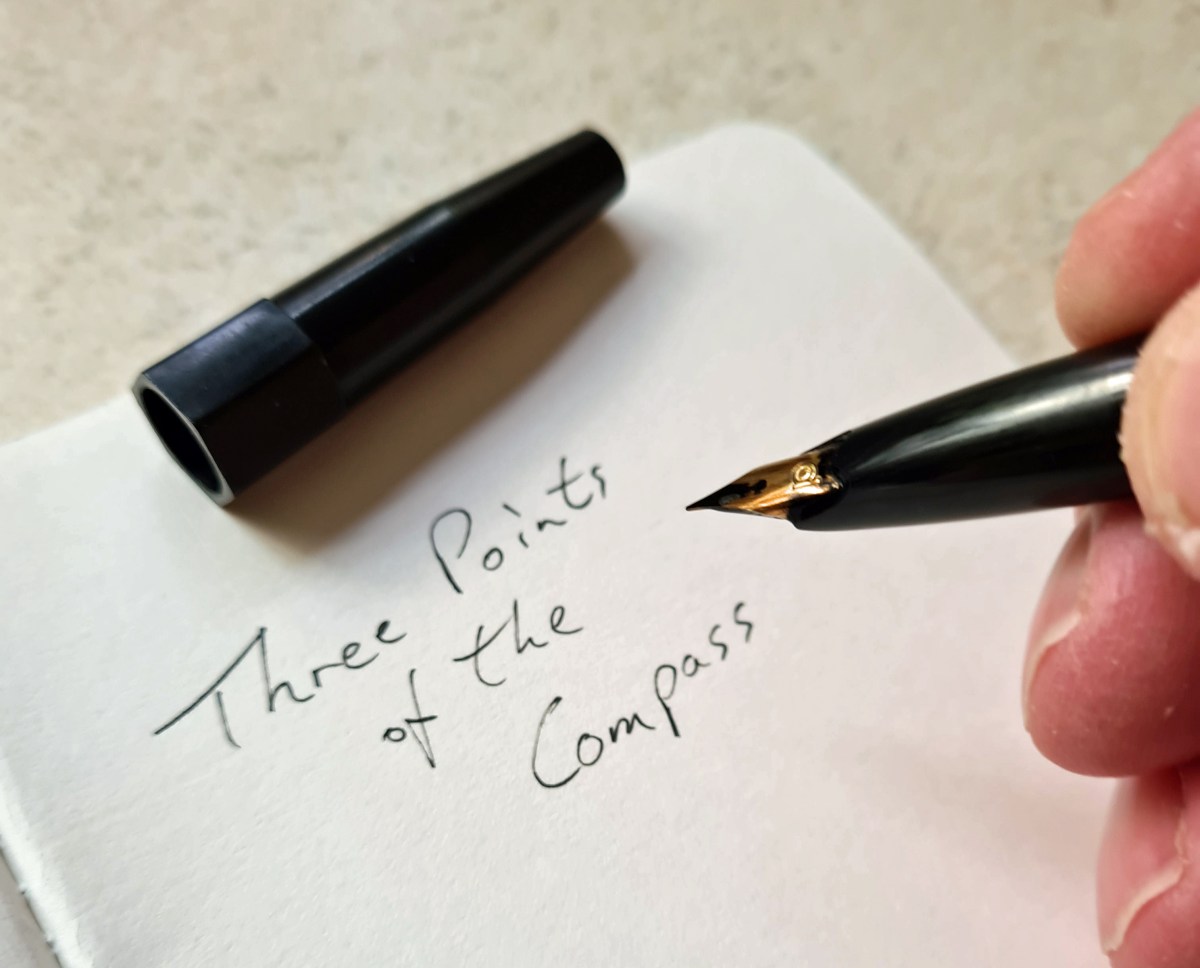 Art on trail: a lightweight fountain pen – Three Points of the Compass