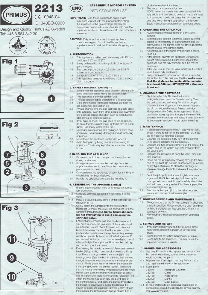 Gear talk: the Primus Micron gas lantern, with steel globe – Three Points of the Compass