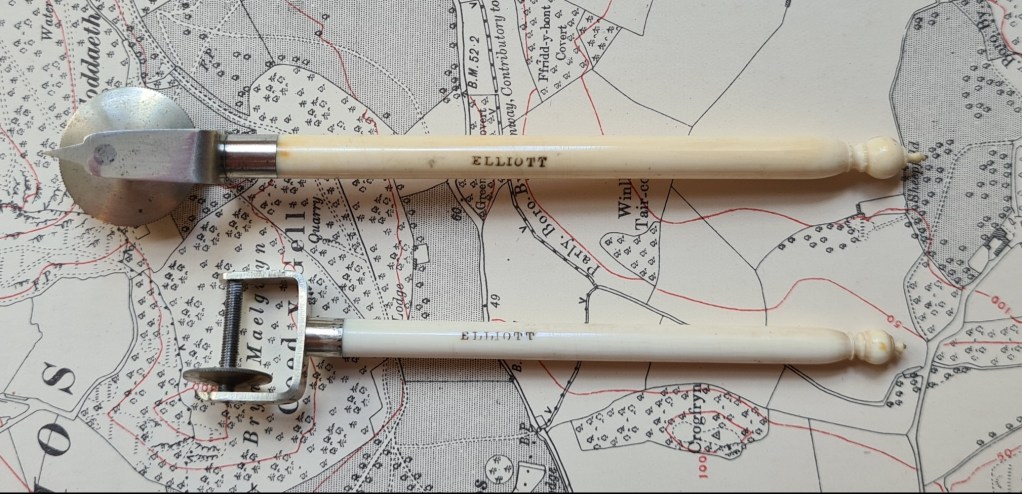 Map measure of the month: Elliott Brothers opisometer – Three Points of ...