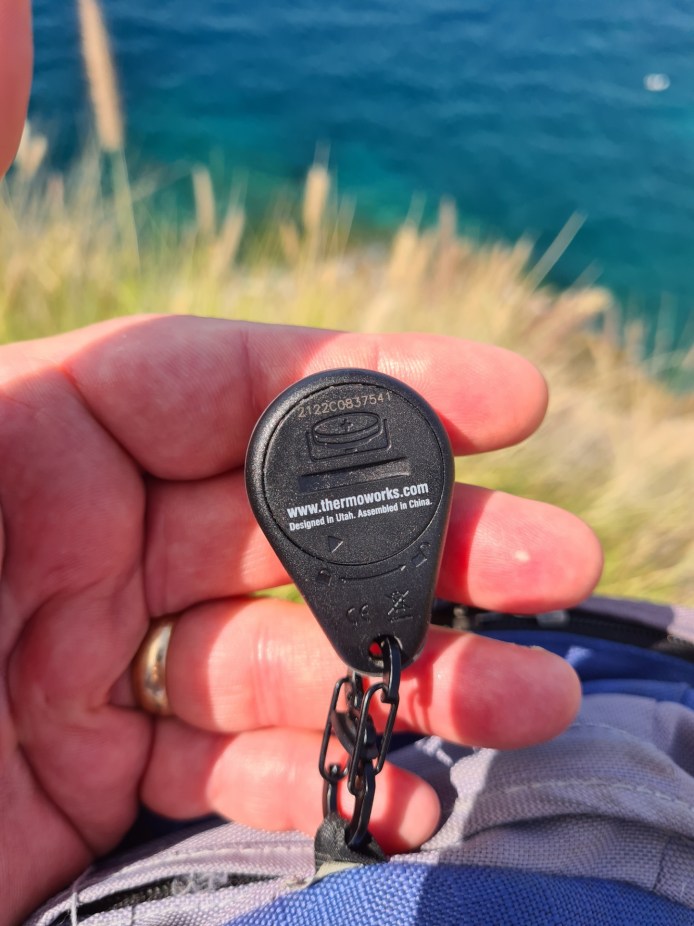 Gear talk: ThermoDrop zipper-pull thermometer