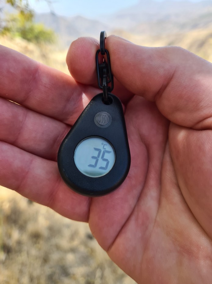 Gear talk: ThermoDrop zipper-pull thermometer
