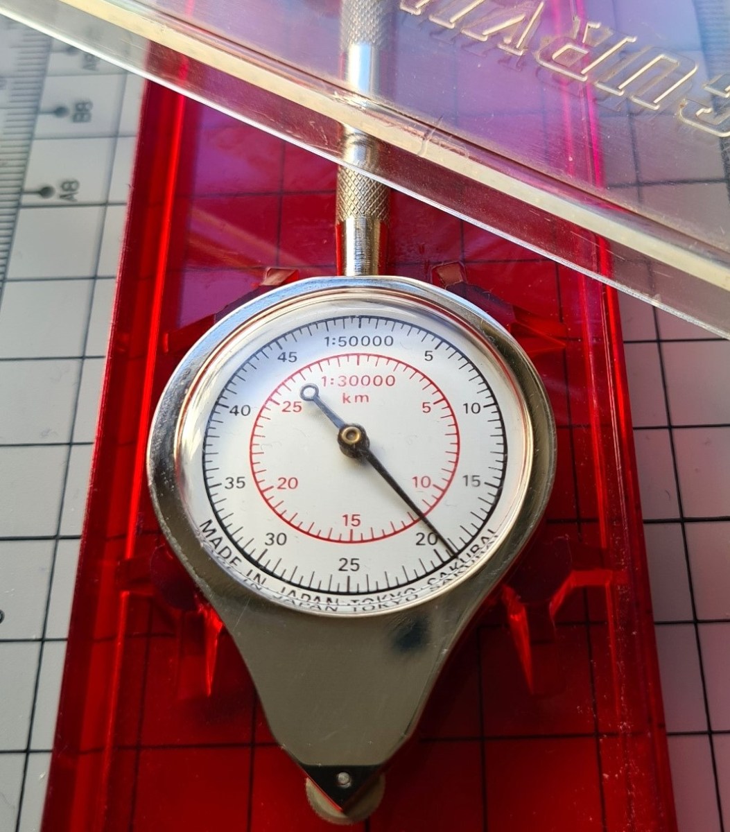Map measure of the month: Sakurai double-sided curvimeter